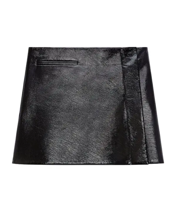 COURREGES Courrèges A-line Mini Skirt - Black
