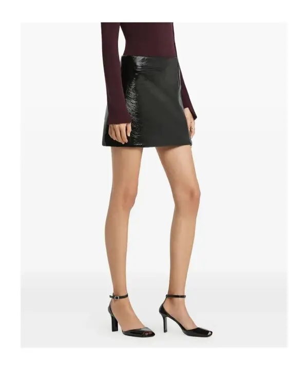 COURREGES Courrèges A-line Mini Skirt - Black