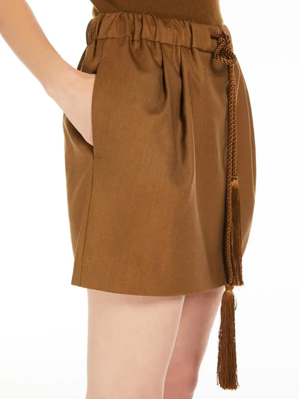 Max Mara Tabarin Tasseled Mini Skirt