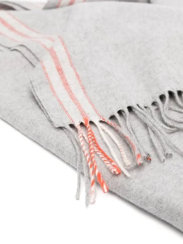 Brunello Cucinelli Striped Fringe Scarf