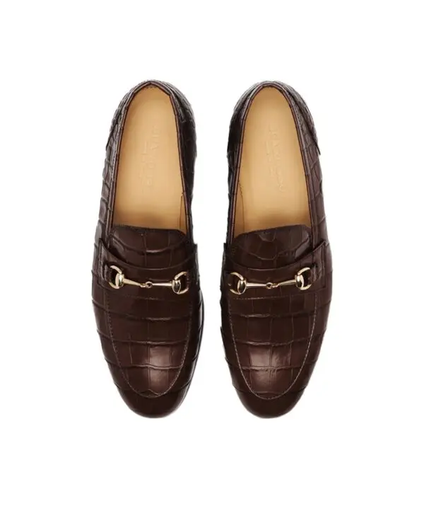 SCAROSSO Alessandro Embossed Slip-on Loafers