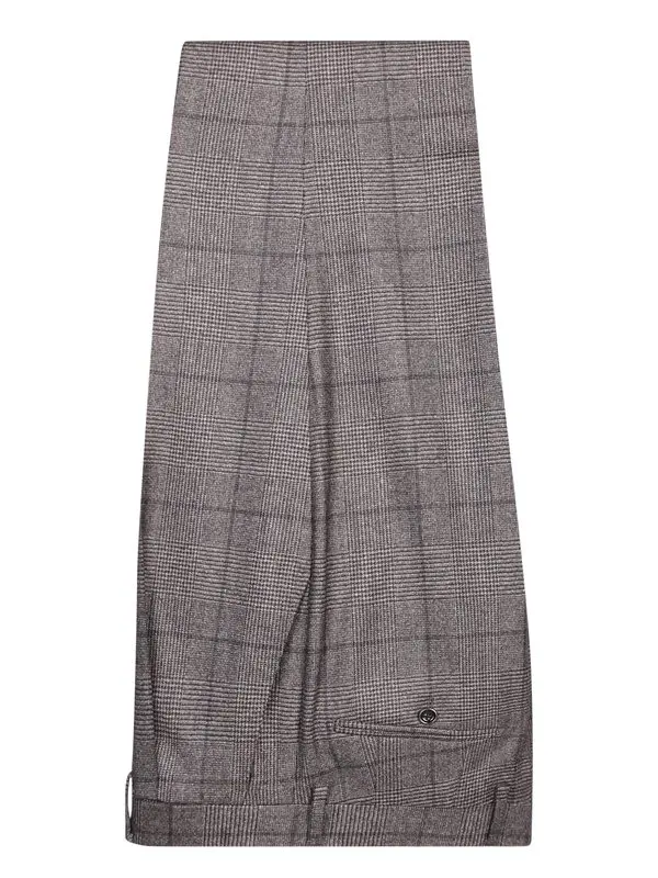 LARDINI Two-piece Checked Tailored Suit - Gray/multicolor