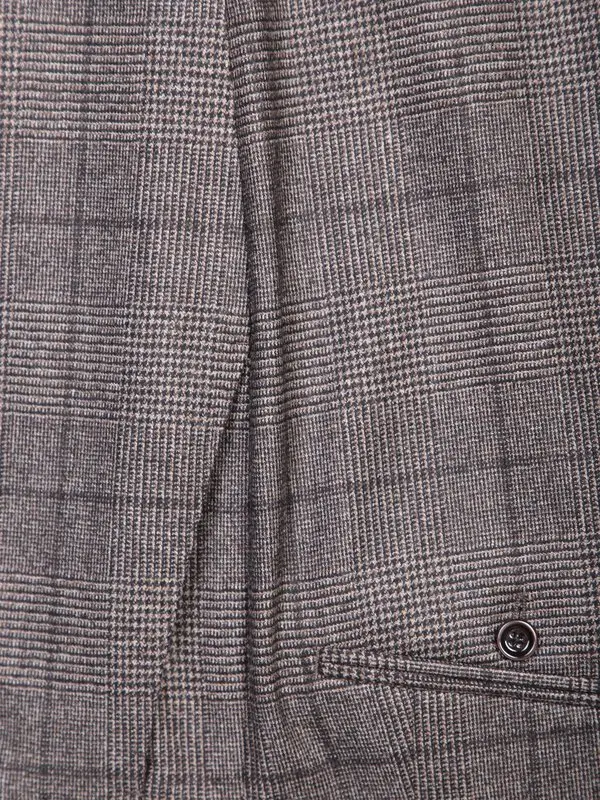 LARDINI Two-piece Checked Tailored Suit - Gray/multicolor