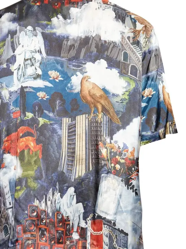 Off-White Allover Printed Short-sleeved Shirt