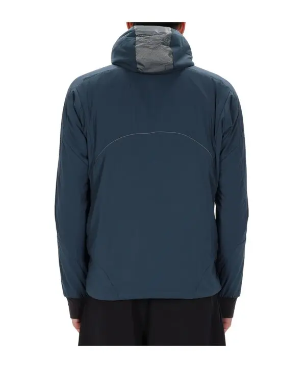AND WANDER Alpha Air Zip-up Hoodie - Blue