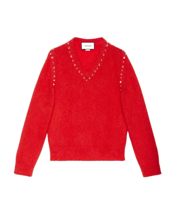 Gucci Stud Embellished Sweater