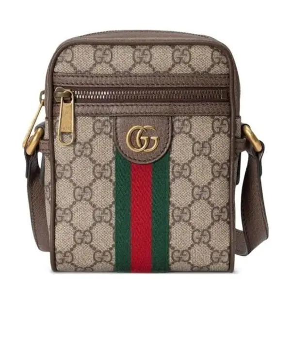 Gucci Ophidia Gg Shoulder Bag - Beige/ebony