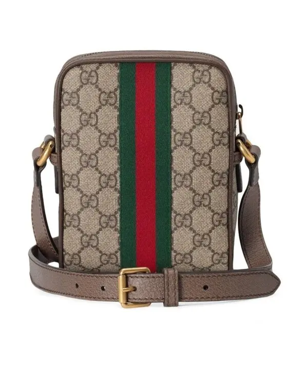 Gucci Ophidia Gg Shoulder Bag - Beige/ebony