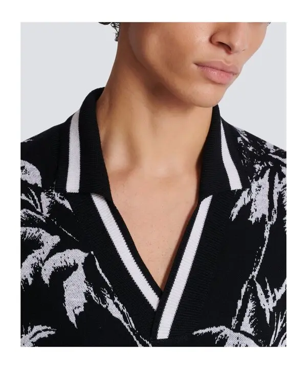 Balmain Palm Knit Polo