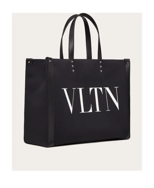 Valentino Garavani Vltn Logo Printed Medium Tote Bag