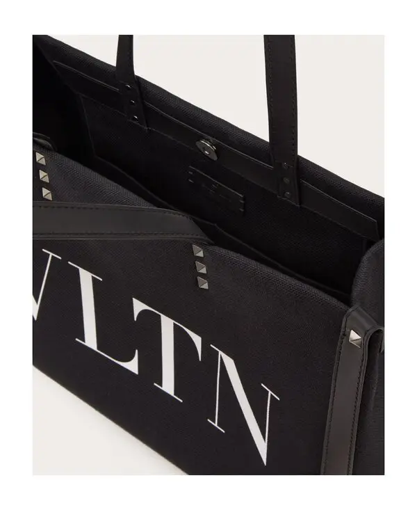 Valentino Garavani Vltn Logo Printed Medium Tote Bag