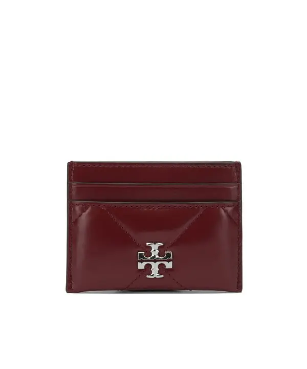 Tory Burch Quilted-design Card Holder - Red