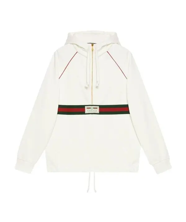 Gucci Sweatshirt With Web Detail - White