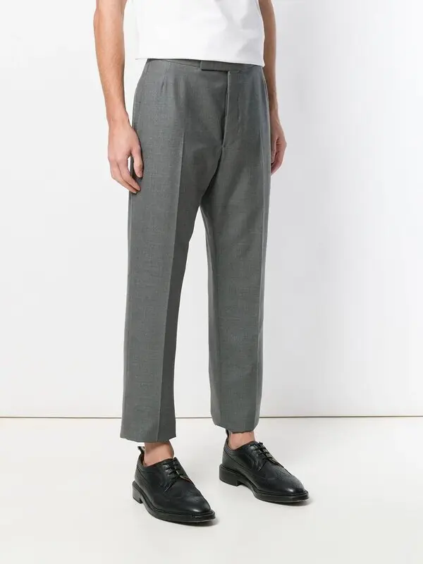 Thom Browne Super 120 Twill Trousers - Medium Gray