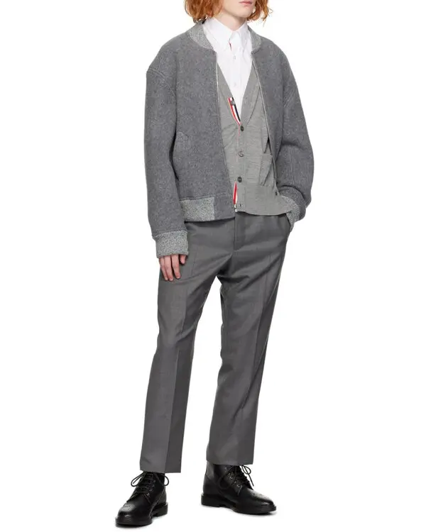 Thom Browne Super 120 Twill Trousers - Medium Gray