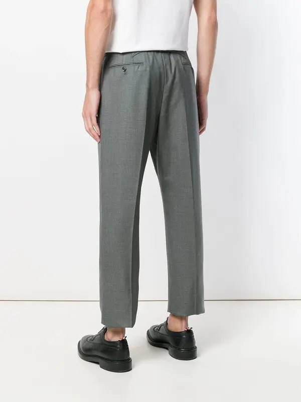 Thom Browne Super 120 Twill Trousers - Medium Gray
