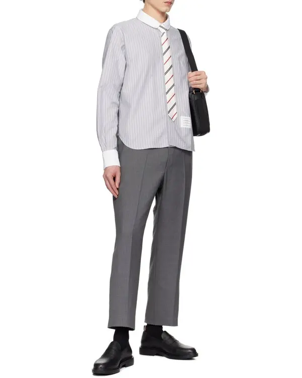 Thom Browne Super 120 Twill Trousers - Medium Gray
