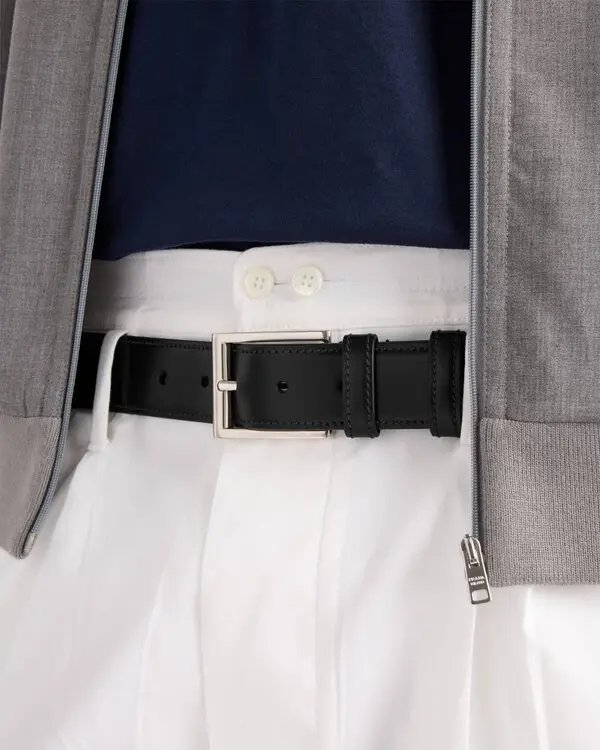 Prada Logo-engraved Buckle Leather Belt