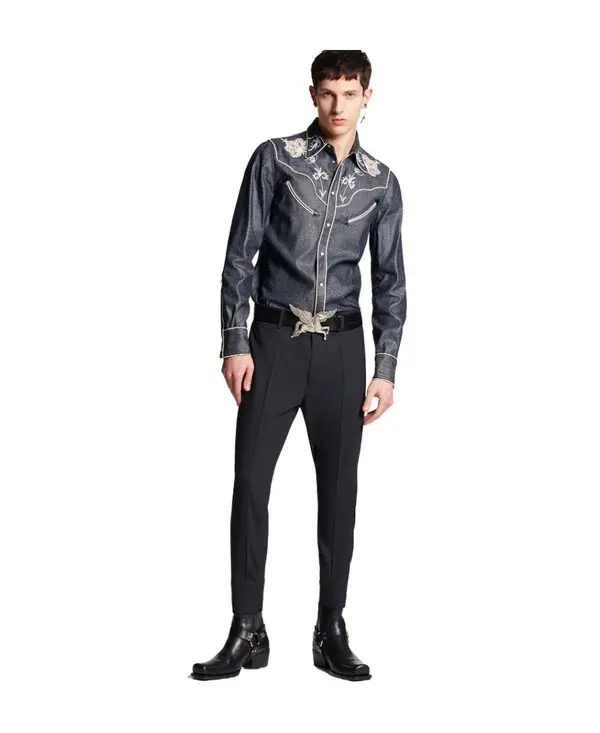 Dsquared2 Skinny Techno Corset Pants
