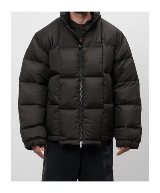 Vetements High-neck Zip-up Padded Jacket - Black
