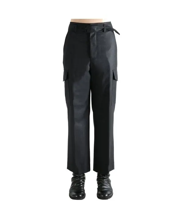Auralee Fulling Flannel Cargo Slacks
