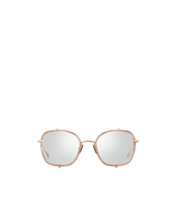 Dita Talon Three Square Frame Sunglasses - White