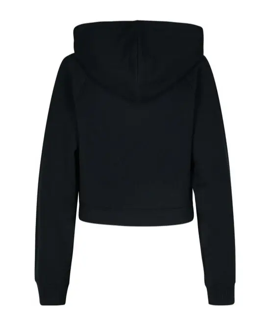 Moschino Cropped Hoodie With Heart Print