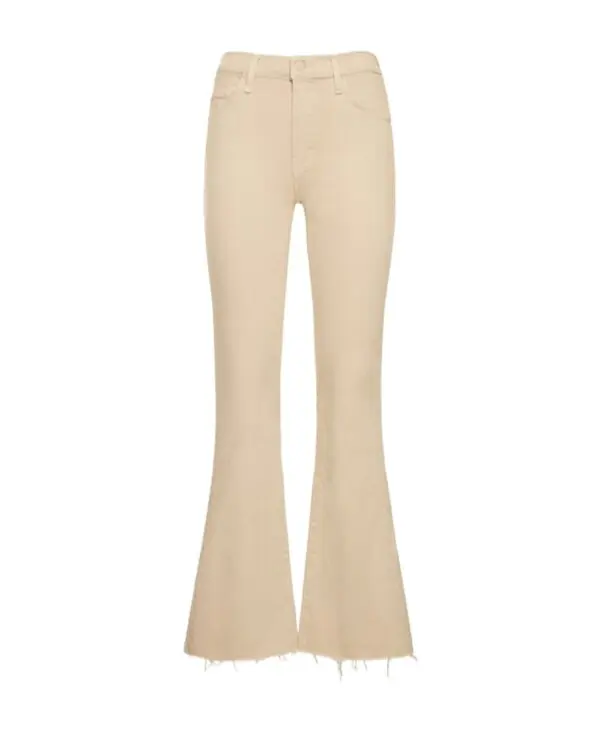 MOTHER The Weekender Trimmed Jeans - Nude