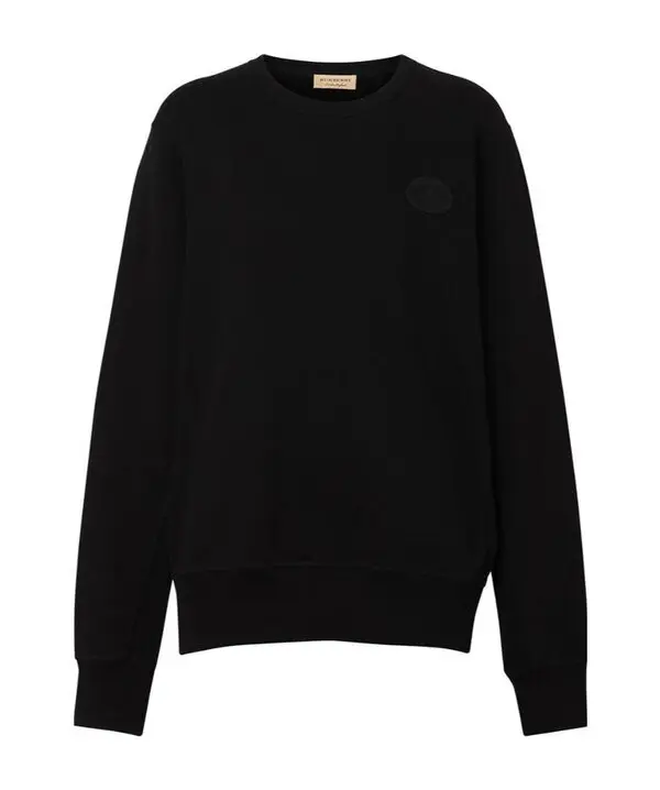 Burberry Crest Detail Cotton Sweatshirt