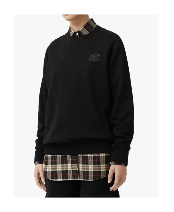 Burberry Crest Detail Cotton Sweatshirt