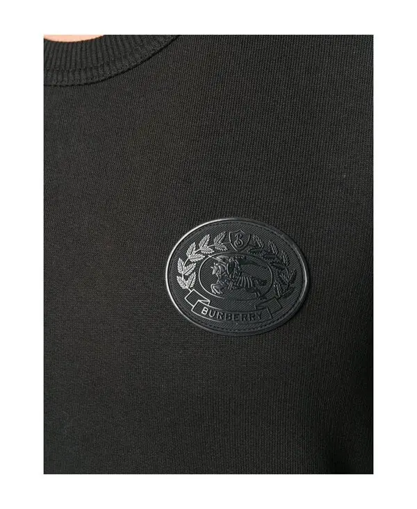 Burberry Crest Detail Cotton Sweatshirt
