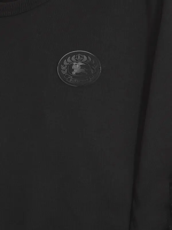 Burberry Crest Detail Cotton Sweatshirt