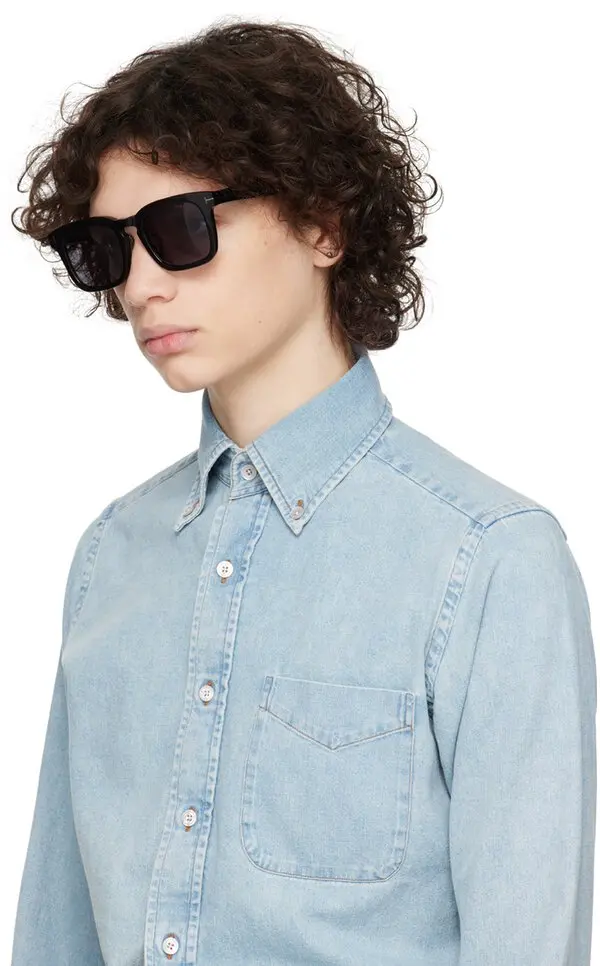 TOM FORD Square Sunglasses With Logo Hardware - Gray