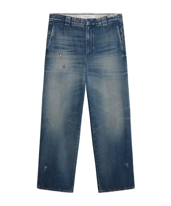 GOLDEN GOOSE Straight-leg Distressed Jeans