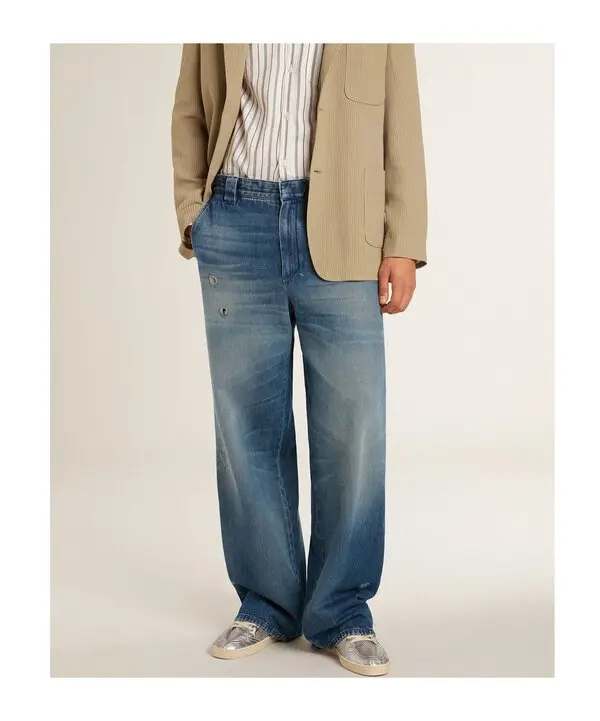 GOLDEN GOOSE Straight-leg Distressed Jeans