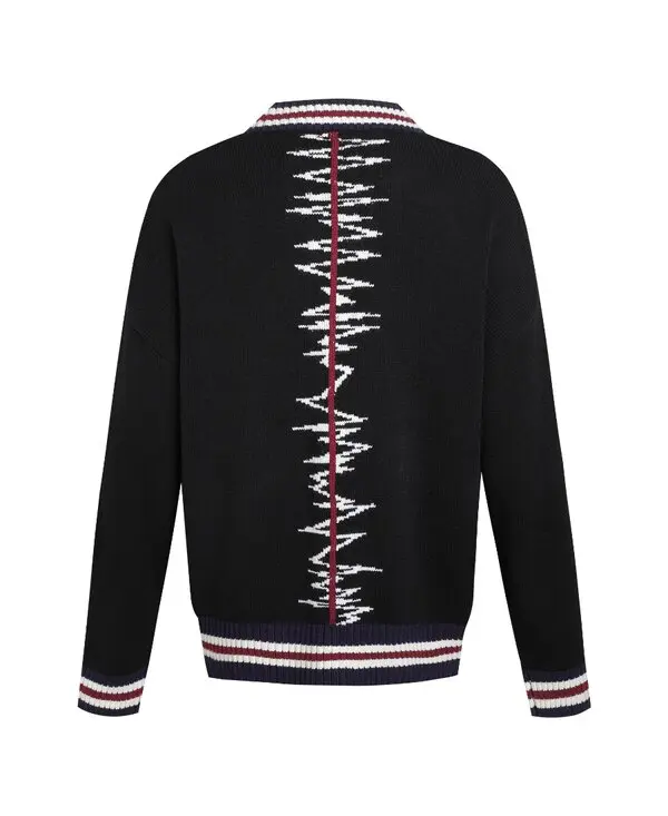 LIUREGALI Sonic Jacquard Knitted Cardigan