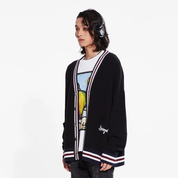 LIUREGALI Sonic Jacquard Knitted Cardigan