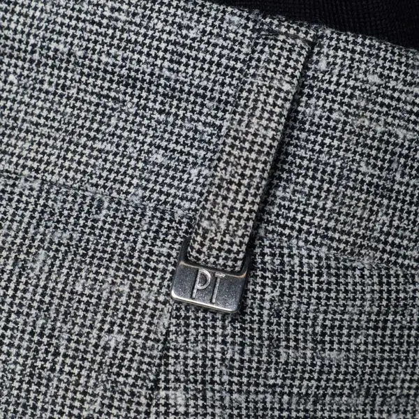 PT TORINO Houndstooth Pleated Trousers