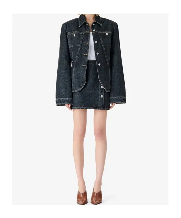 IRO PARIS Button-front Mini Skirt - Black