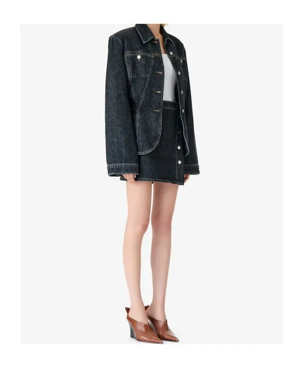 IRO PARIS Button-front Mini Skirt - Black