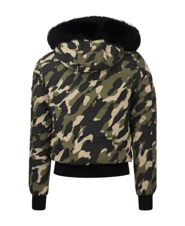 Moose Knuckles Camouflage Hooded Down Jacket