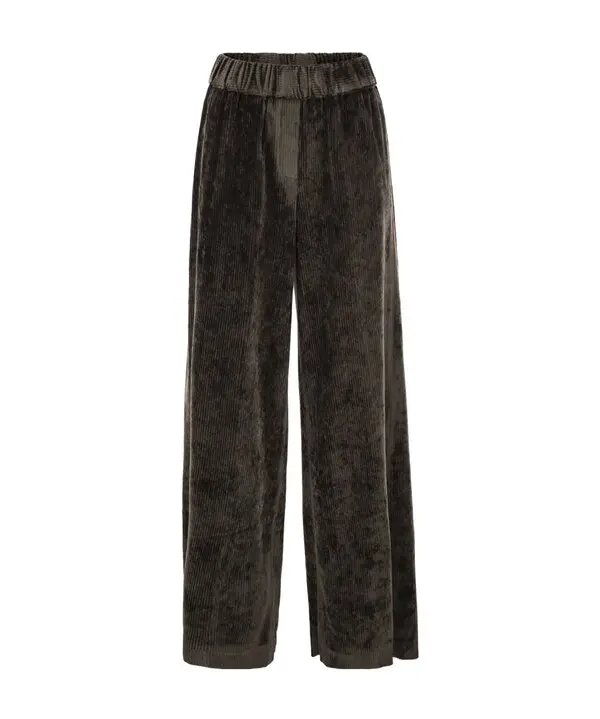Peserico Wide-leg Corduroy Pants