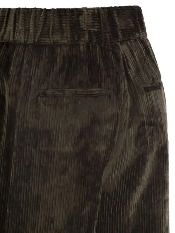 Peserico Wide-leg Corduroy Pants