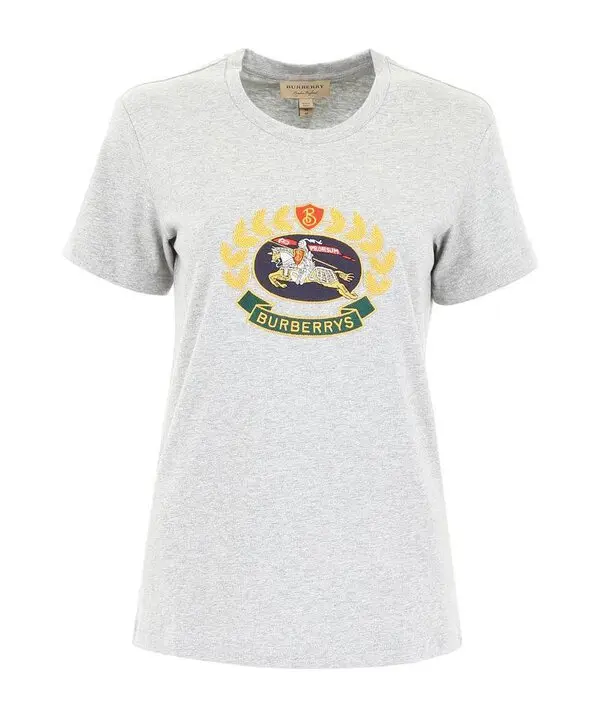 Burberry Equestrian Knight Logo T-shirt - Gray