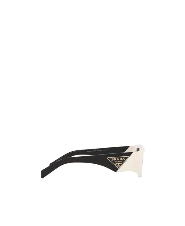 Prada Rectangular Frame Sunglasses - Black
