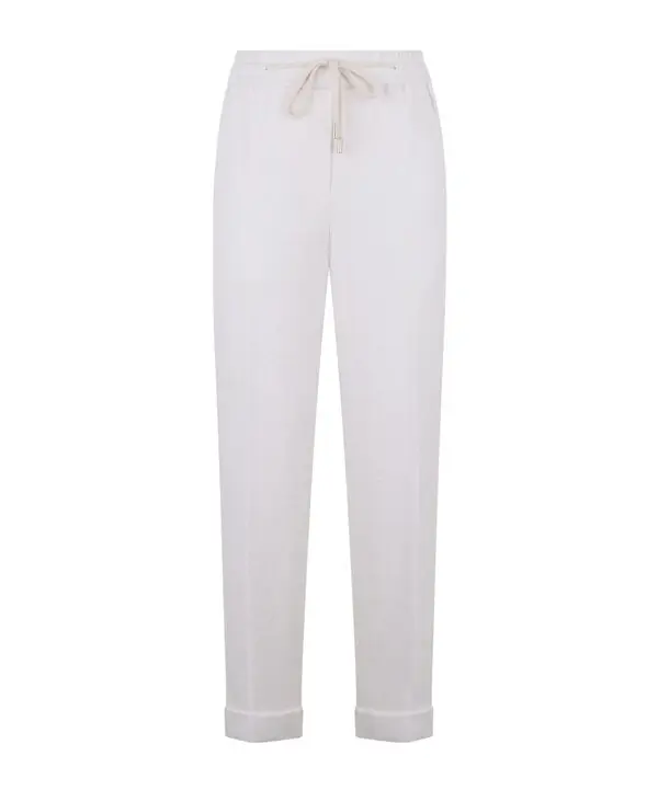Peserico Elastic-waist Straight-leg Pants