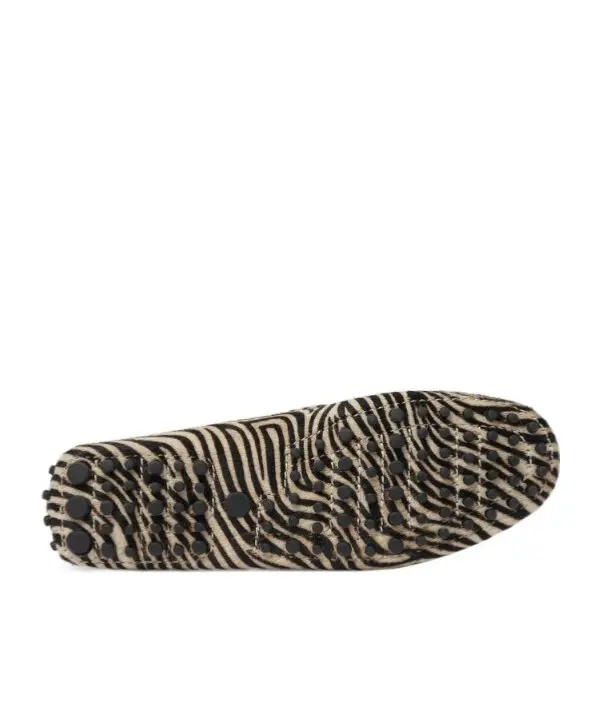 SCAROSSO Ashley Print Slip-on Loafers - Zebra
