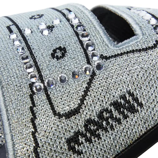 Marni Jacquard Logo Embellished Open Toe Flip Flops