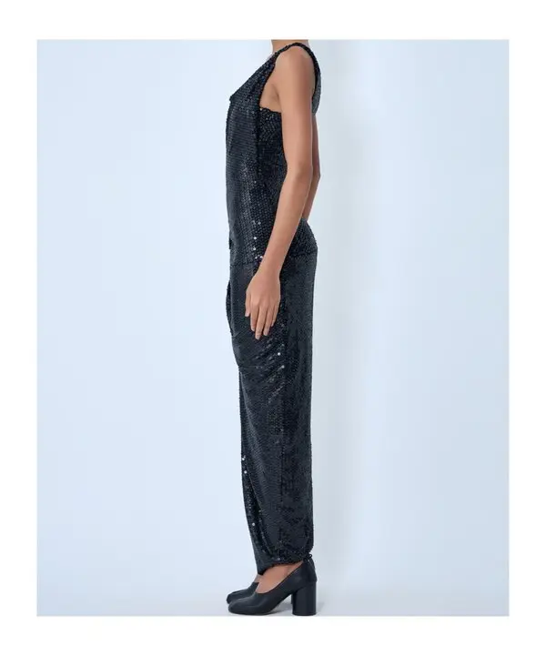 VIVIENNE WESTWOOD Sequined Cowl Neck Gown