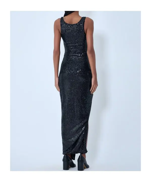 VIVIENNE WESTWOOD Sequined Cowl Neck Gown
